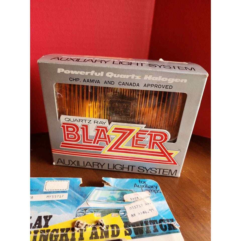 VINTAGE SEARS QUARTZ RAY amber BLAZER AUXILIARY FOG LIGHTS ( LOT OF 2 ...