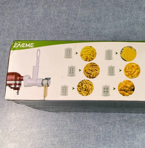 ZACME Pasta Press Attachment For Kitchenaid Mixer w 6 Pasta Outlet ...