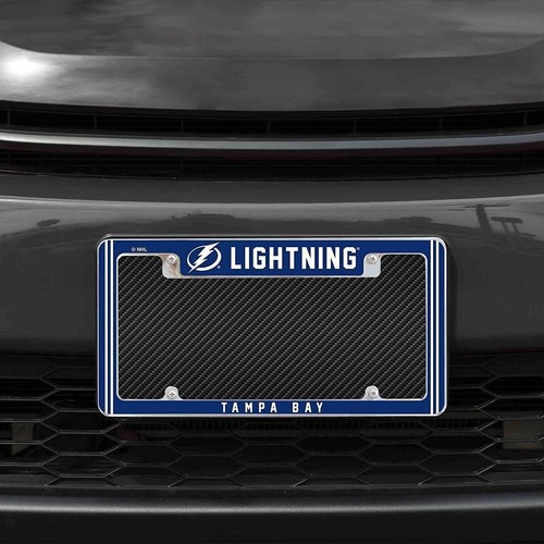 Tampa Bay Lightning Metal License Plate Frame Chrome Tag Cover ...