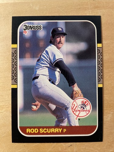 1987 Donruss New York Yankees Baseball Card #374 Rod Scurry 0517T | eBay