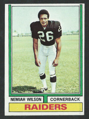 1974 Topps #326 NEMIAH WILSON Oakland Raiders - EXMT 02 | eBay