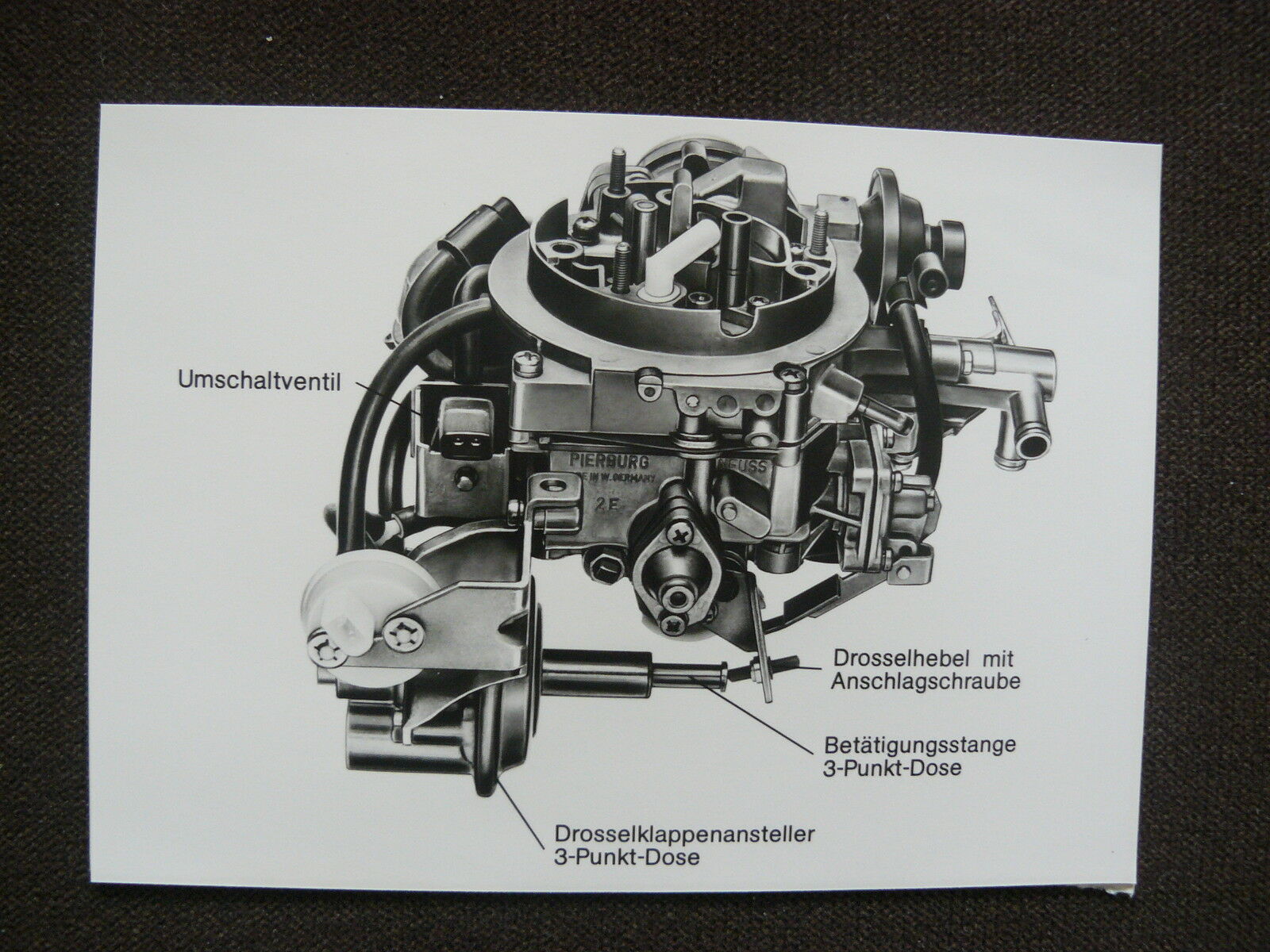 P08) Pierburg Registervergaser 2E2 - Original Pressefoto press photo | eBay