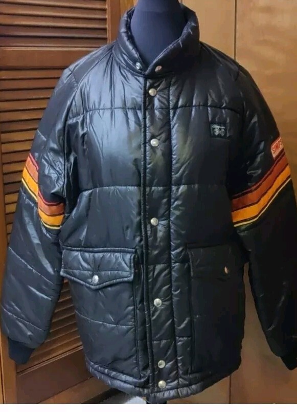 Vintage Simpson Puffer Drag Racing Hot Rod Jacket 80’… - Gem
