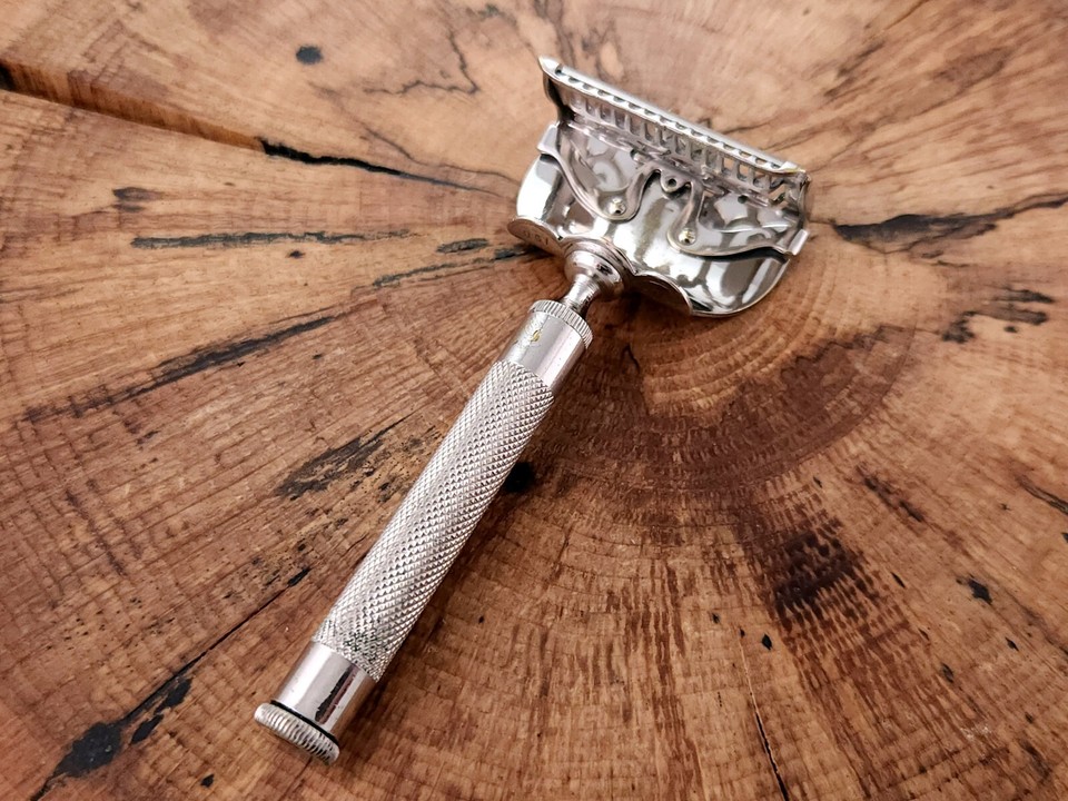 GEM Junior Bar Lather Catcher Vintage Single Edge Safety Razor | eBay