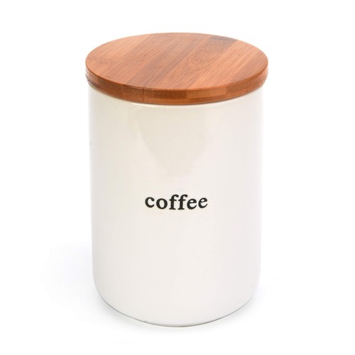Signature Housewares COFFEE canister with Lid, White 20211061508| eBay