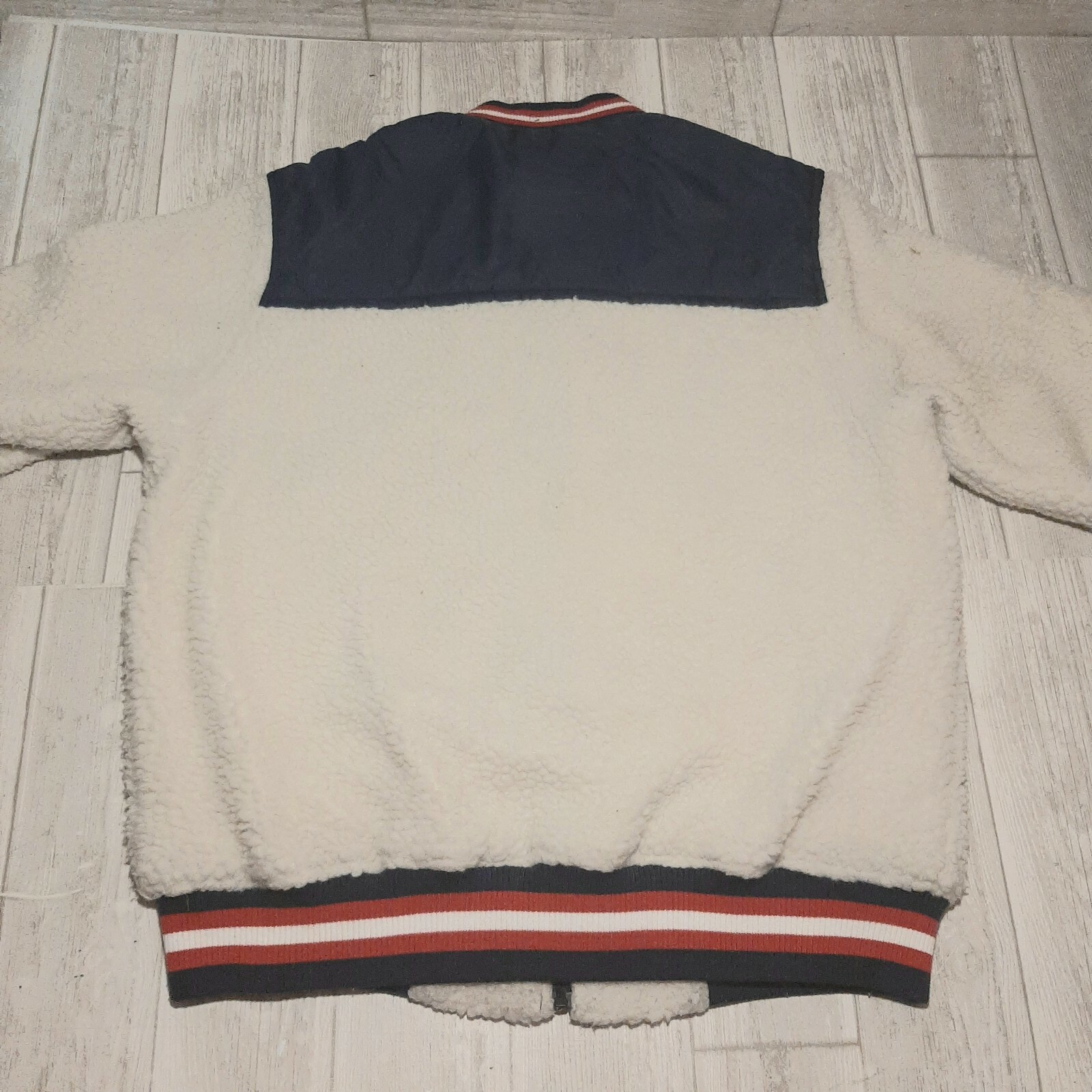 Bleecker & Mercer Sherpa Jacket Mens Large Red White … - Gem