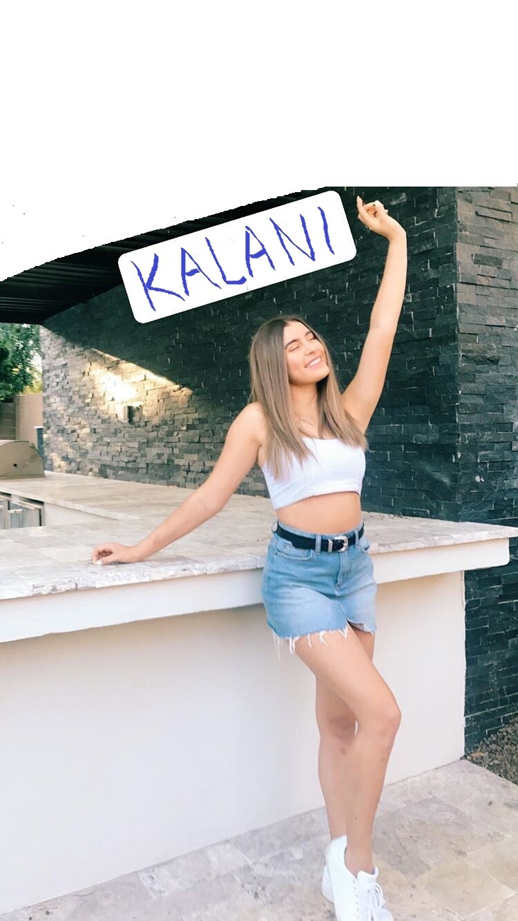 DANCE MOMS STAR KALANI HILLIKER BLUE JEAN SKIRT - Gem