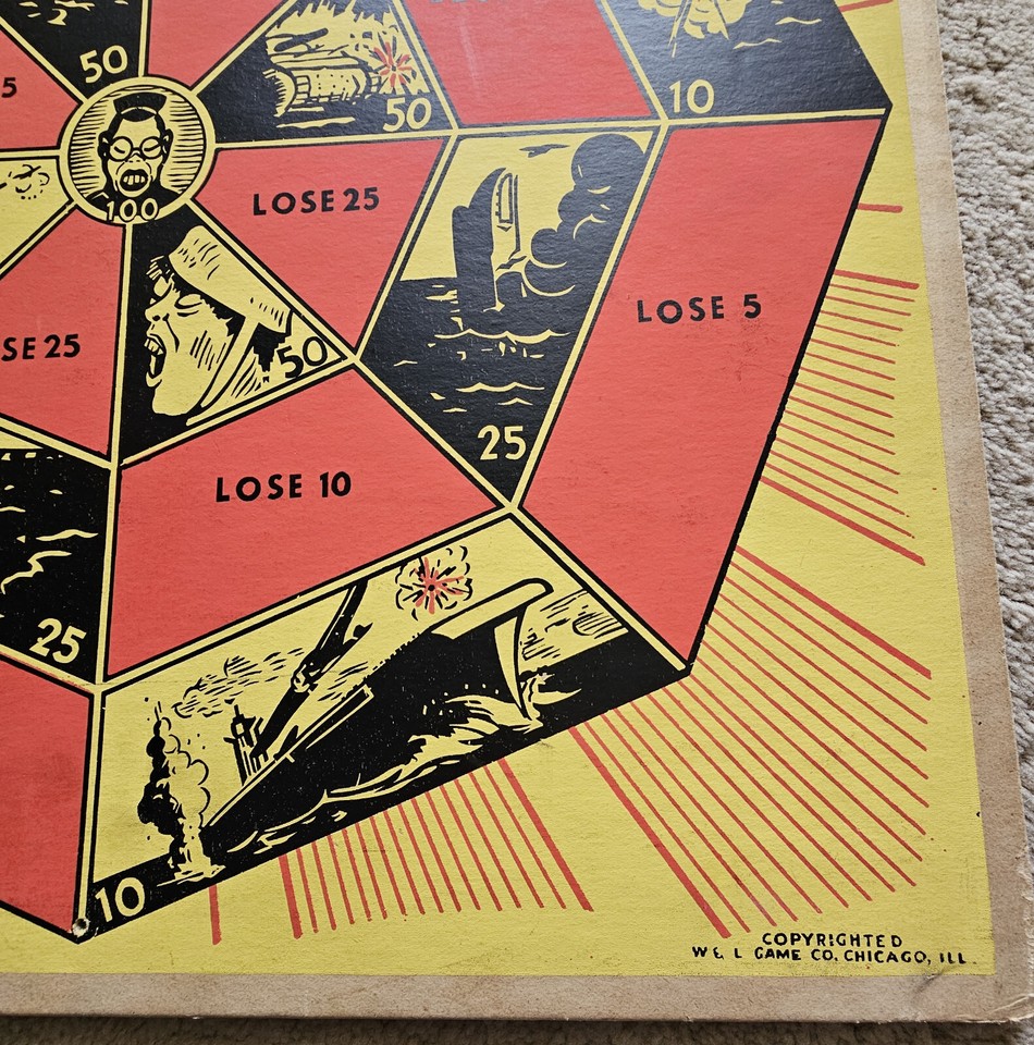 WW 2 Homefront Japanese enemy target & card game by W & L Game Company ...