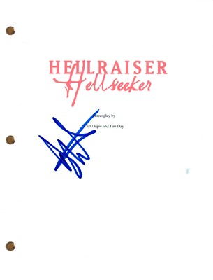 Dean Winters HELLRAISER: HELLSEEKER Signed Autograph FullMovie Script ...