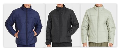 Mid Weight Puffer Jacket with 3M Thinsulate- All in Motion Black/Navy ...