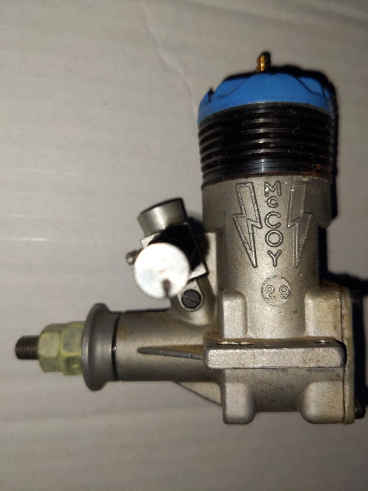 McCoy 29 blue head w/carb RC model Airplane Engine glow nitro 2 stroke ...
