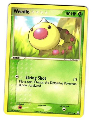 Weedle 87/113 EX Delta Species 2005 Light Play LP | eBay