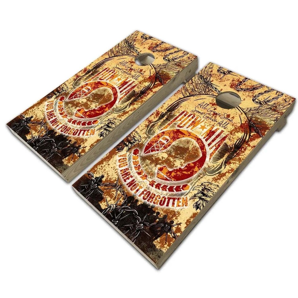 KT Cornhole Wraps POW MIA laminated Cornhole Vinyl Wraps / Sticker(2 ...