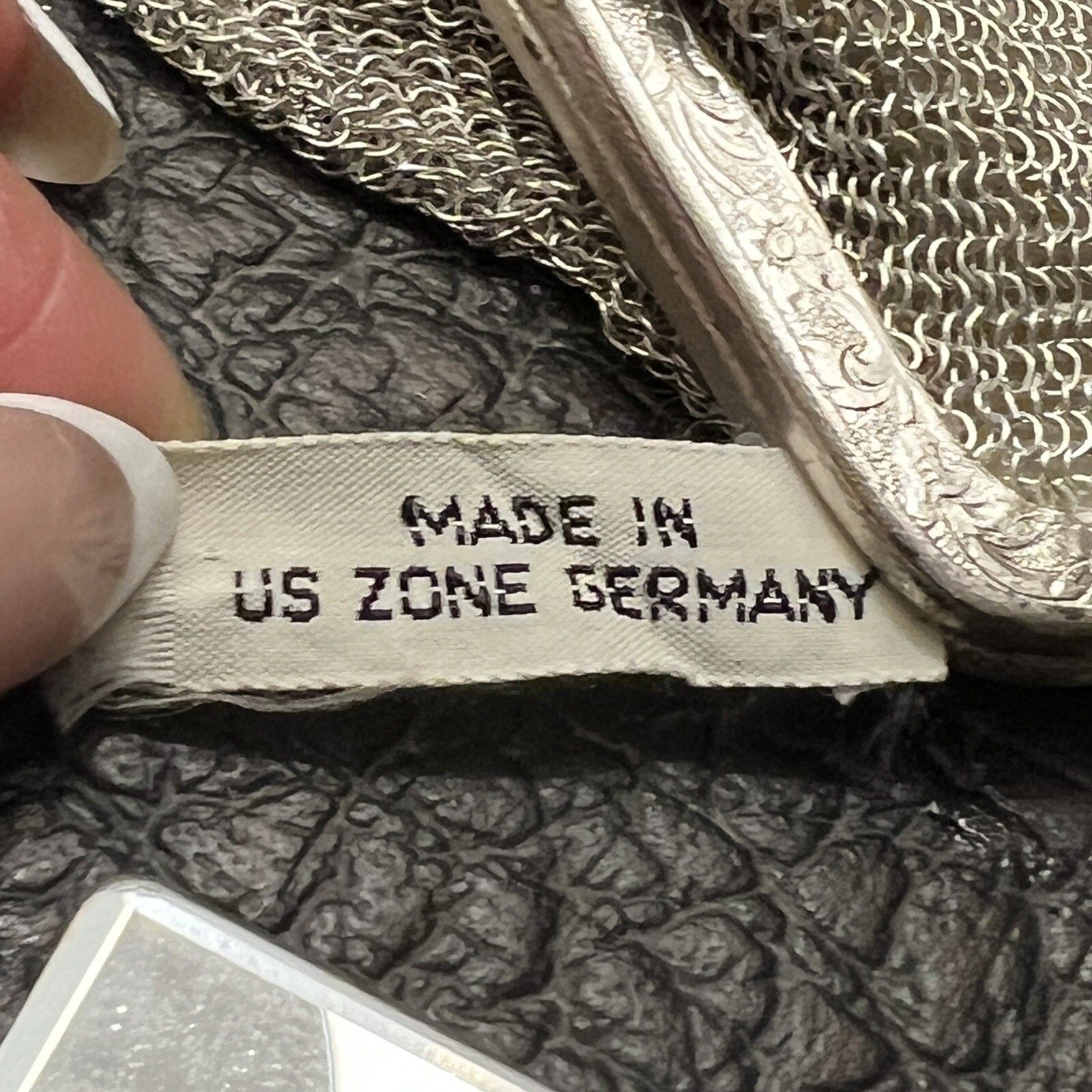 1940’s US Zone Germany “Silver" Mesh Purse Bag Art No… - Gem