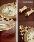 Dia 9-Inch Retro Style Vintage Wood Indoor Wall Clock with Swinging ...