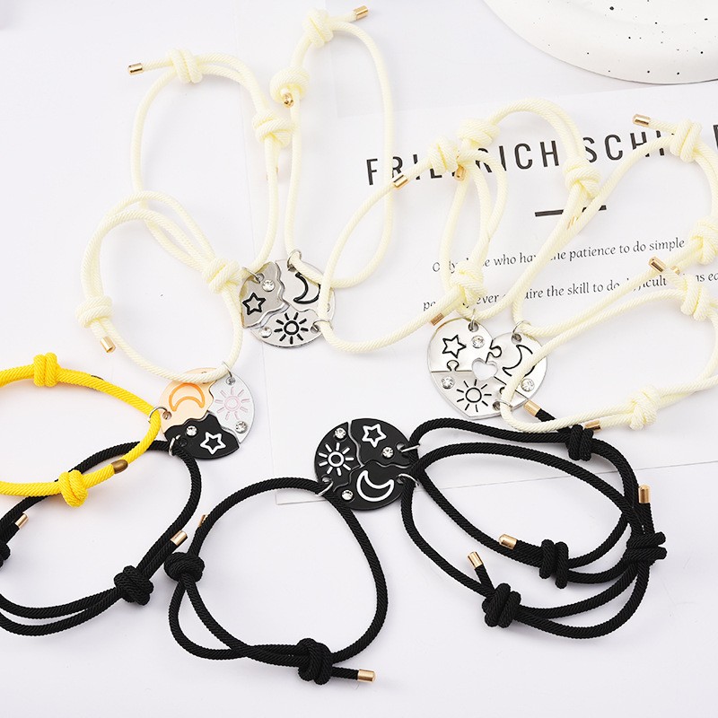 3Piece Friendship Bracelets-Alloy Enamel Matching Bracelets Best ...