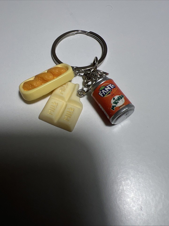 Kawaii Chocolate, Fanta Can Keychain Purse Bag Backpack Charm Handmade ...
