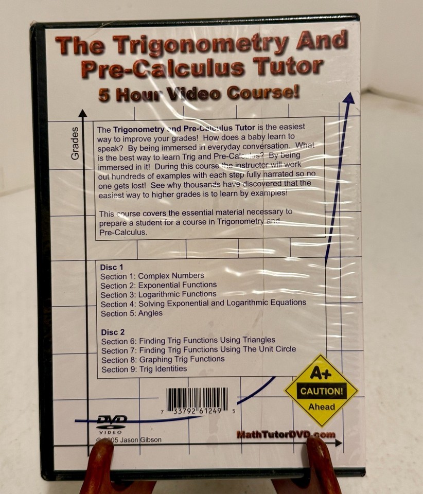 The Trigonometry And Pre Calculus Tutor 5 Hour Video Course DVD Math Learn NEW | eBay