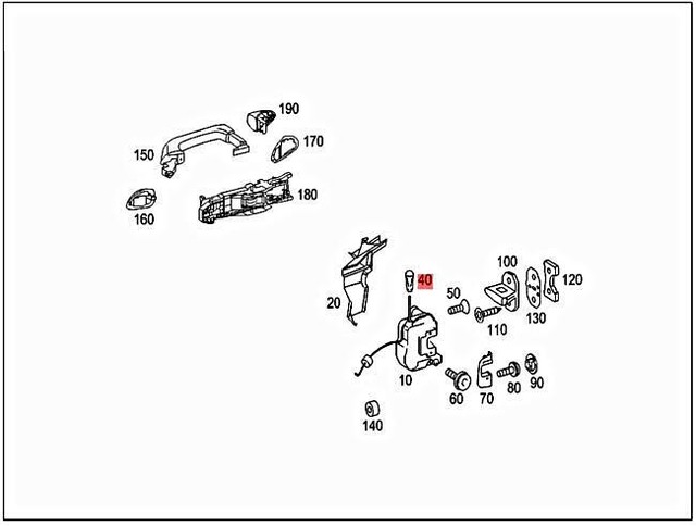 Mercedes-Benz 12376600229051 Genuine OEM Lock Knob for sale online | eBay