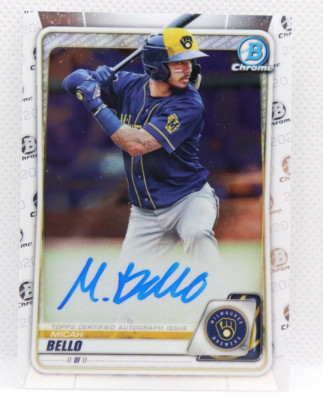 2020 Bowman Chrome Prospects Auto Micah Bello #CPA-MB MLB Baseball | eBay