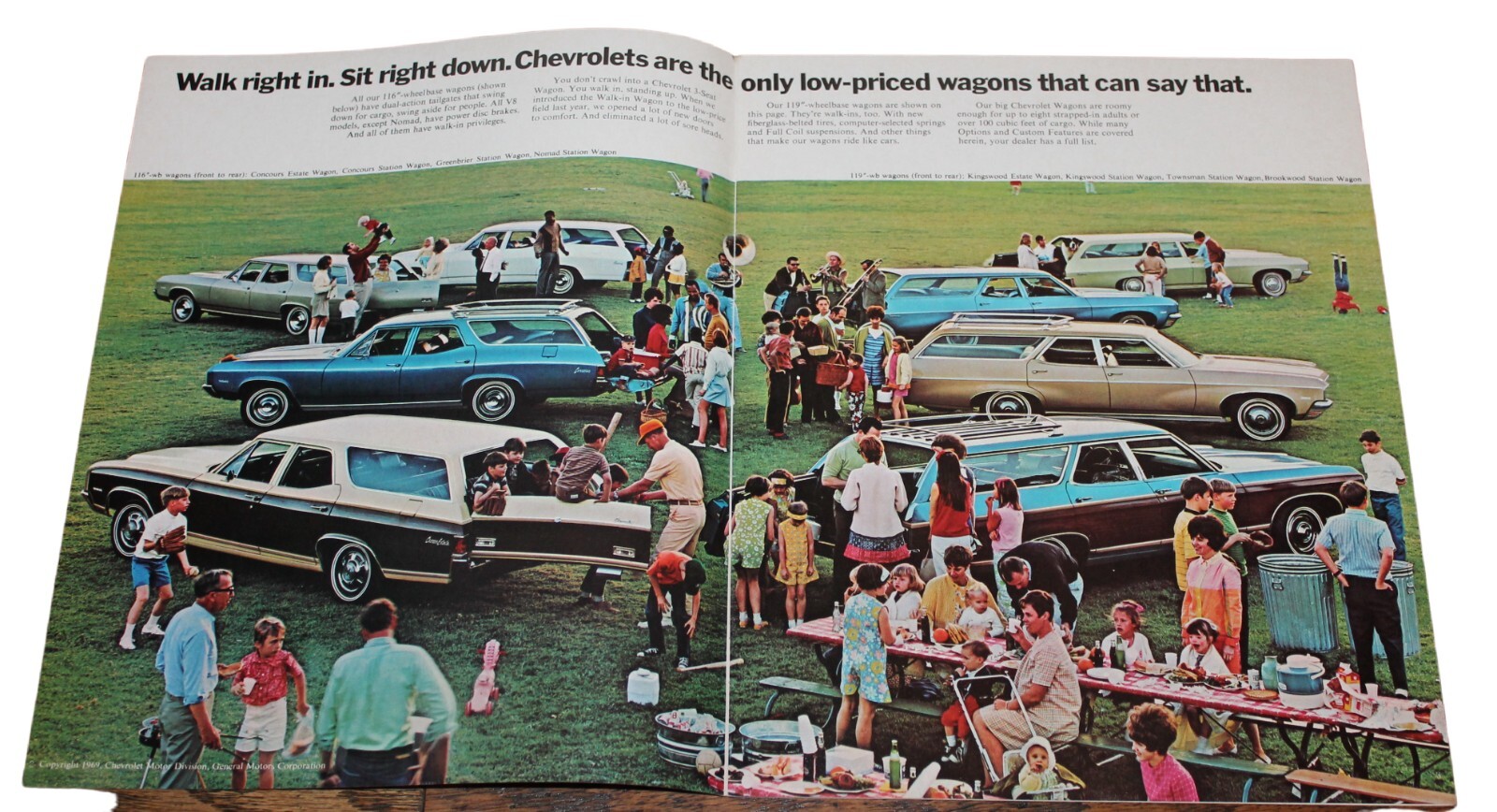 Original 1970 Chevrolet Walk in Station Wagon Color Sales Pamphlet ...