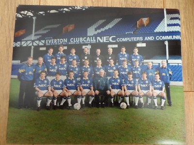 1993/94 Everton 10x8 Team Picture Original Photograph Mike Walker ...