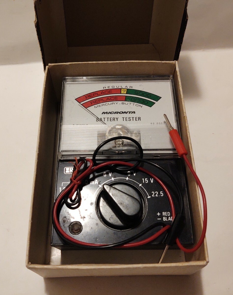 Vintage Micronta 22-030A Battery Tester Tested And Works. Radio Shack ...