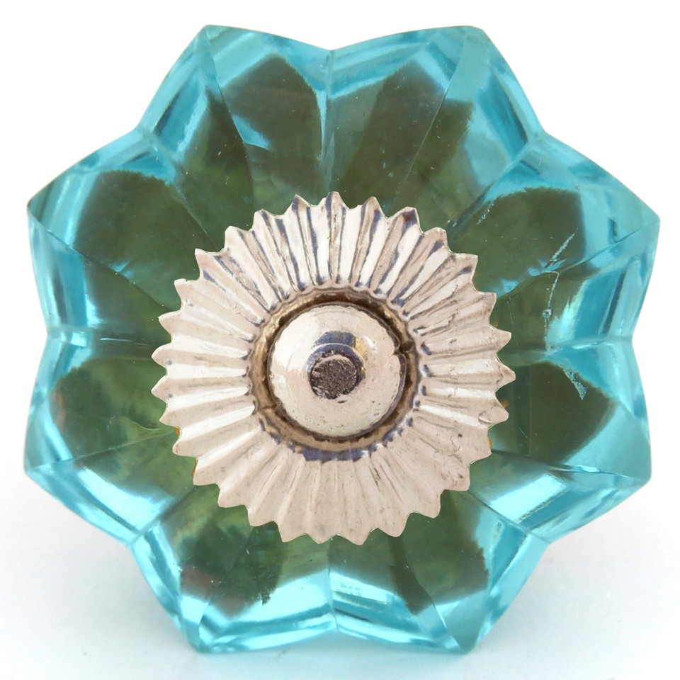 Blue purple turquoise ceramic knobs drawer pulls cupboard door knobs ...