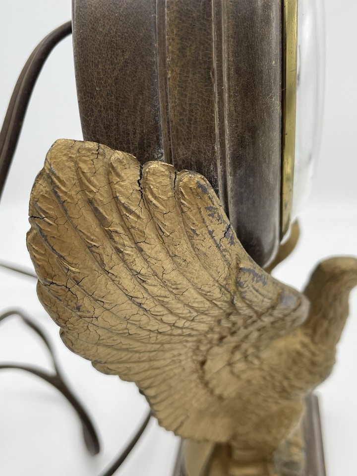 Sessions Master Crafters Mantle Clock, Metal Eagle on Pedestal Parts or ...