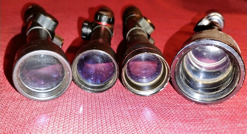 Simmons rifle scopes 4-12x40 3-9x32 4x32 & Black Ops 4x32 all work fair ...
