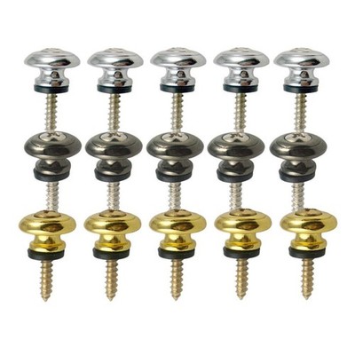 10 Pieces Acoustic Guitar Bass End Pins Pegs Strap Buttons | eBay