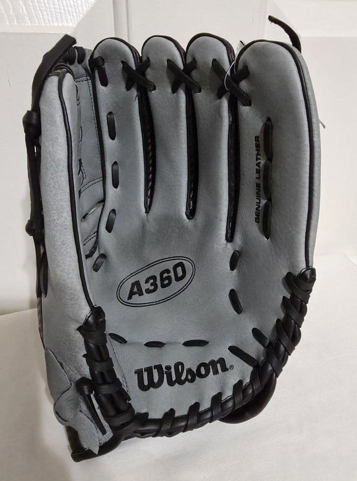 NEW Wilson A360 12.5” Carbonlite Glove Grey Black Right Hand Throw ...