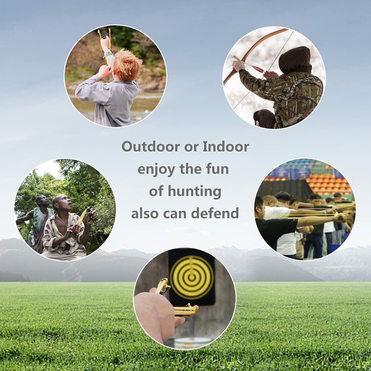 Hunting Slingshot High Velocity Power Catapult Sling Shot Slingbow ...