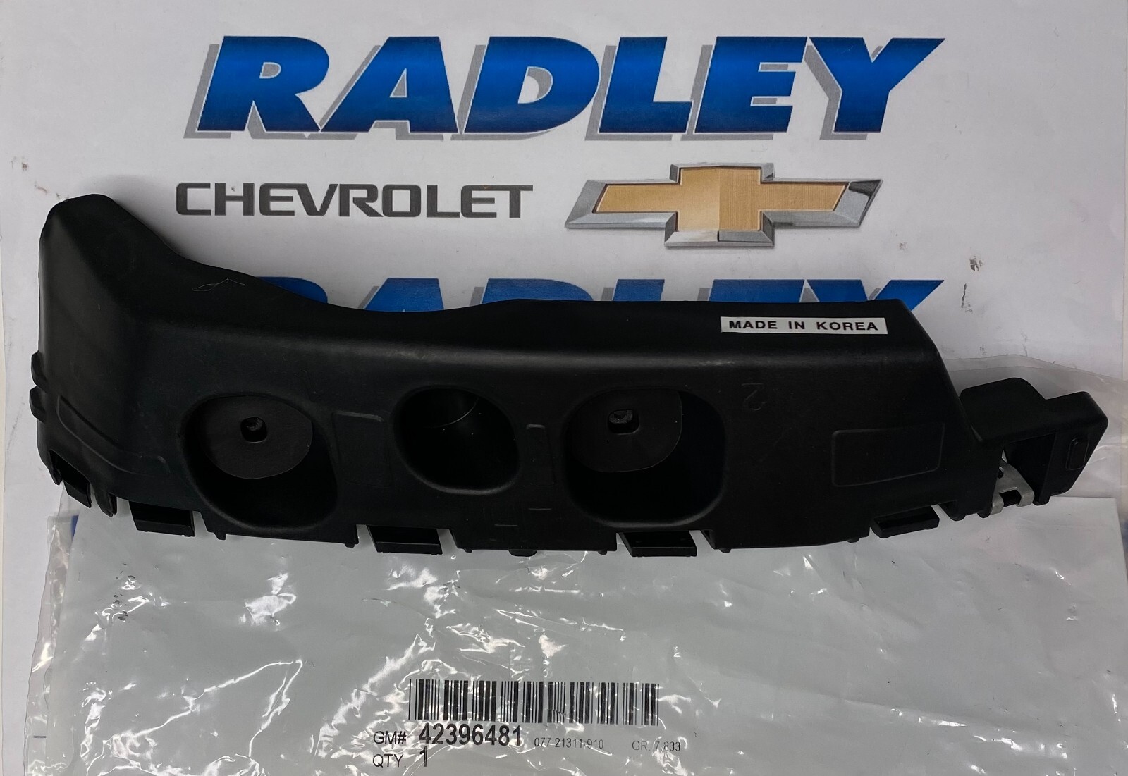 NEW GM OEM 16-18 CHEVY SPARK REAR BUMPER- UPPER GUIDE LEFT GMC 42396481 ...