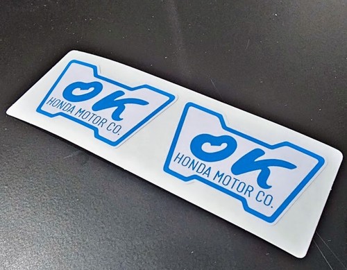 Honda OK Inspection Decals, Window STICKERS, Reproduction, Civic CRX ...