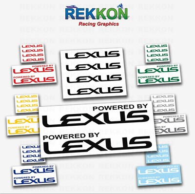 Powered by LEXUS Sport Racing Decal Emblem Sticker Logo Window + GIFT ...