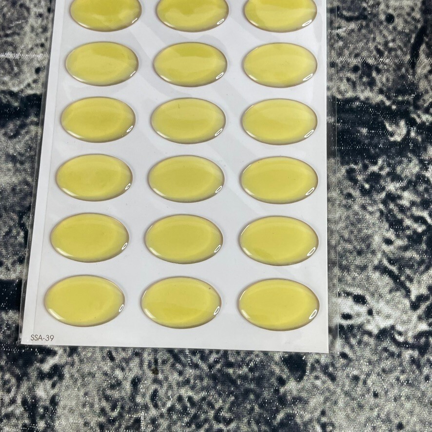 Epiphany Crafts CLEAR OVAL 25 Punch & Bubble Caps EC Button Studio Tool ...