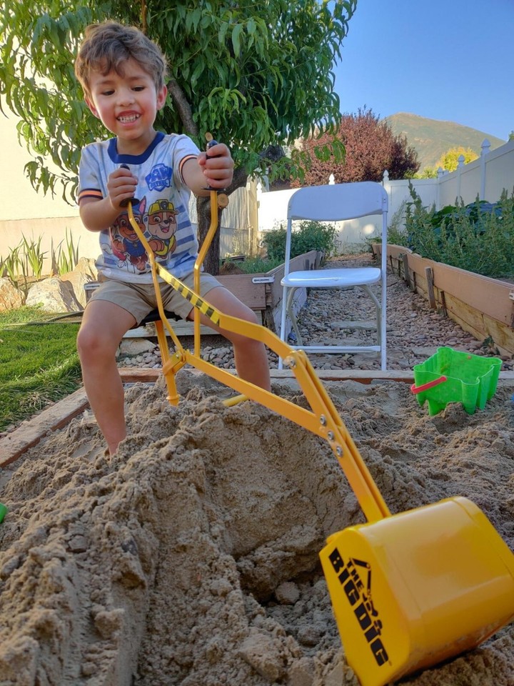 Sandbox Digger Sand Excavator Crane Swivel Kids Outdoor Backyard Play ...