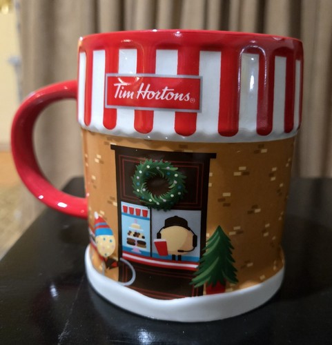 Tim Hortons 2024 Christmas Mug Store Front at X-Mass Canada 20 oz | eBay