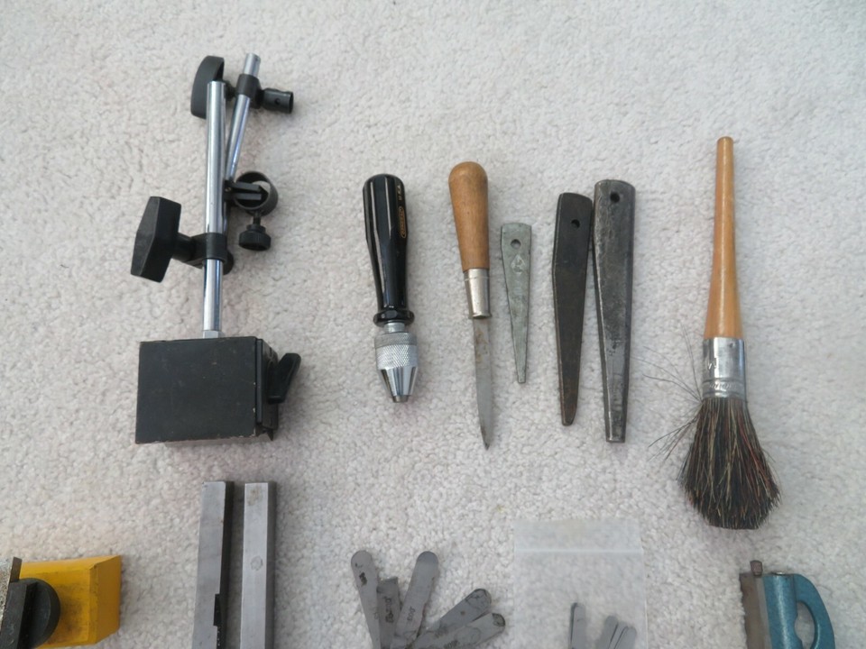 Lot of Machinist Tools Fly Cutter~Magnetic Base~Tap Handle~1/2" x 1 ...
