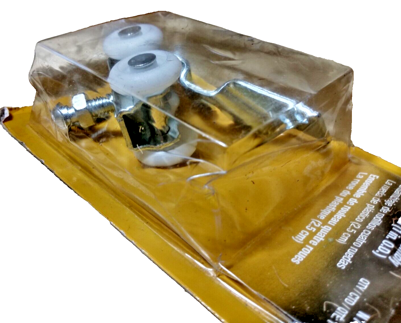 Prime Line N7410 Pocket Door 4 wheel roller assembly plastic wheel (1 ...