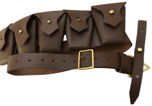 5 Five Pocket Bandolier P1903 WWI & WWII Ammo Clips Rounds (Pebble ...