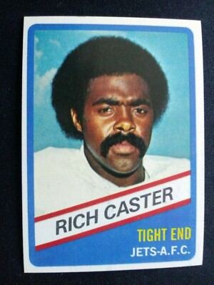 1976 Wonder Bread Football Card # 6 Richard Caster - New York Jets | eBay