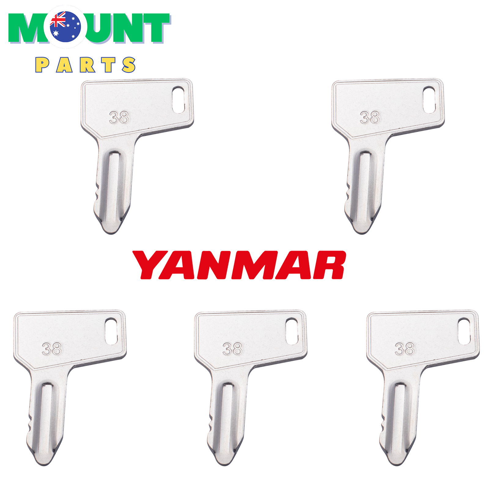 5 For Yanmar & Takeuchi Excavator Heavy Equipment Ignition Keys 933110 ...