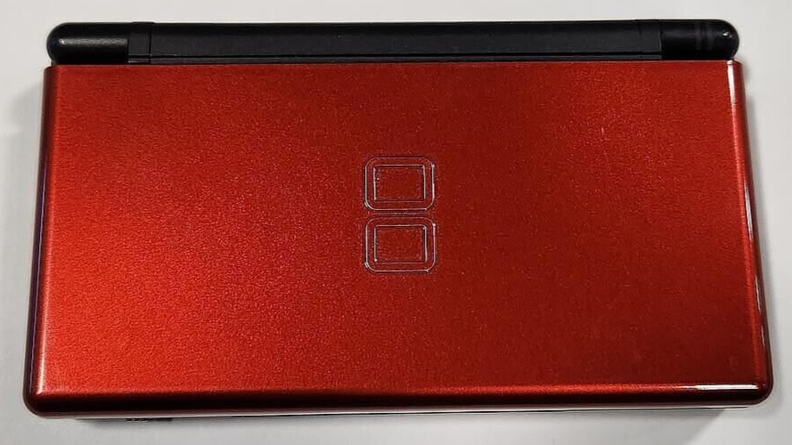 Nintendo DS Lite CRIMSON RED/BLACK Handheld Video Game Console System ...