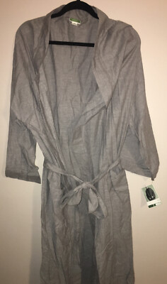Men’s Robe Size Small Medium Gray Tie Front Merona From Target | eBay