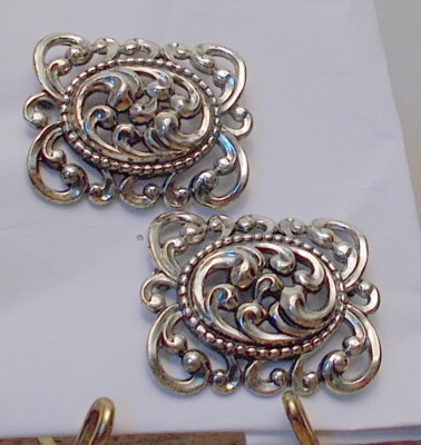 PAIR STERLING SILVER DANECRAFT Brooches Pins | eBay