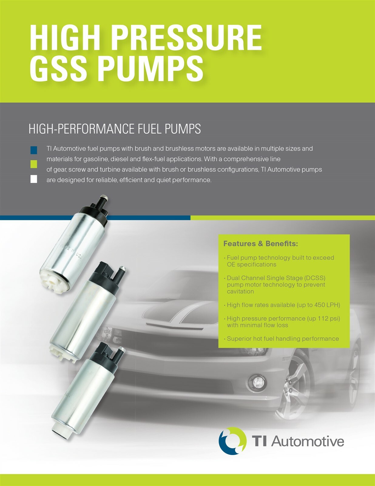 GENUINE WALBRO/TI GSS342 255LPH Fuel Pump + QFS Kit for Mazda 626 / MX ...