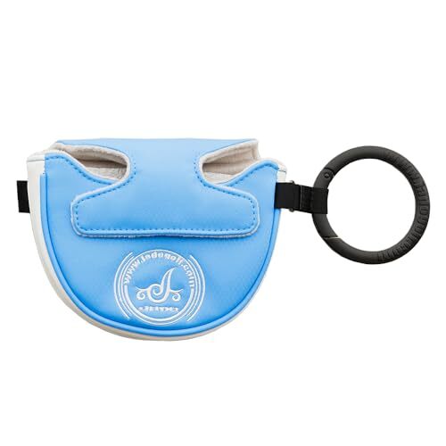 New JADO Stripe Tribal series mallet type putter cover turquoise blue ...