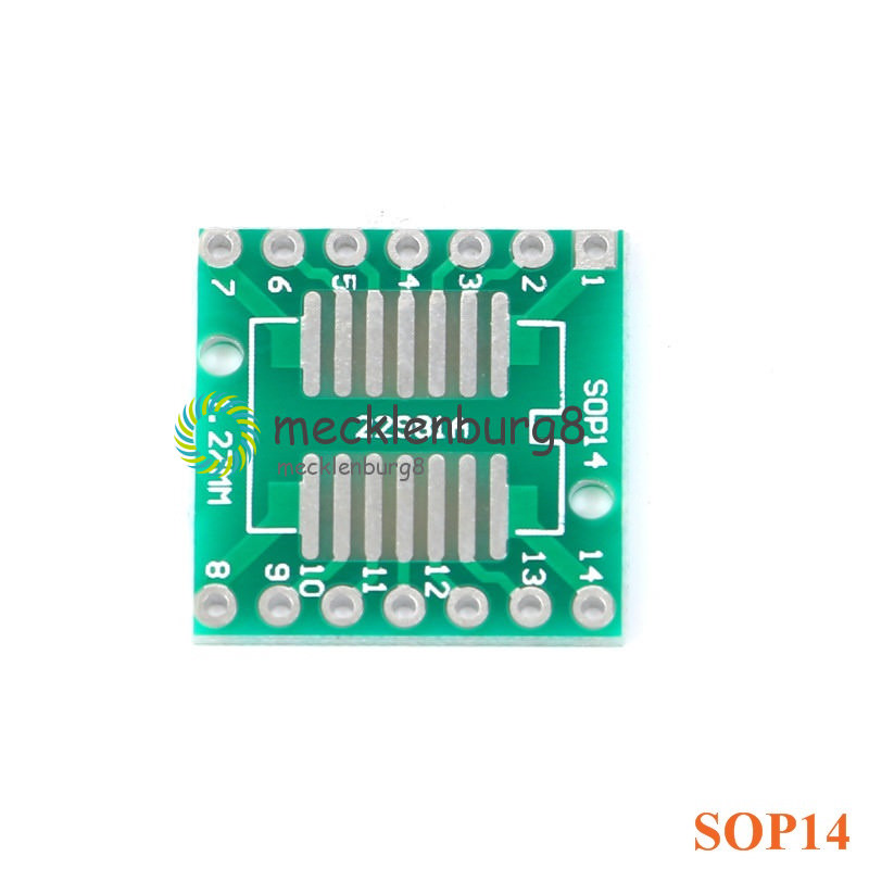 5PCS IC SOP14 SSOP14 TSSOP14 DIP 0.65/1.27/2.54mm Adapter PCB Board ...
